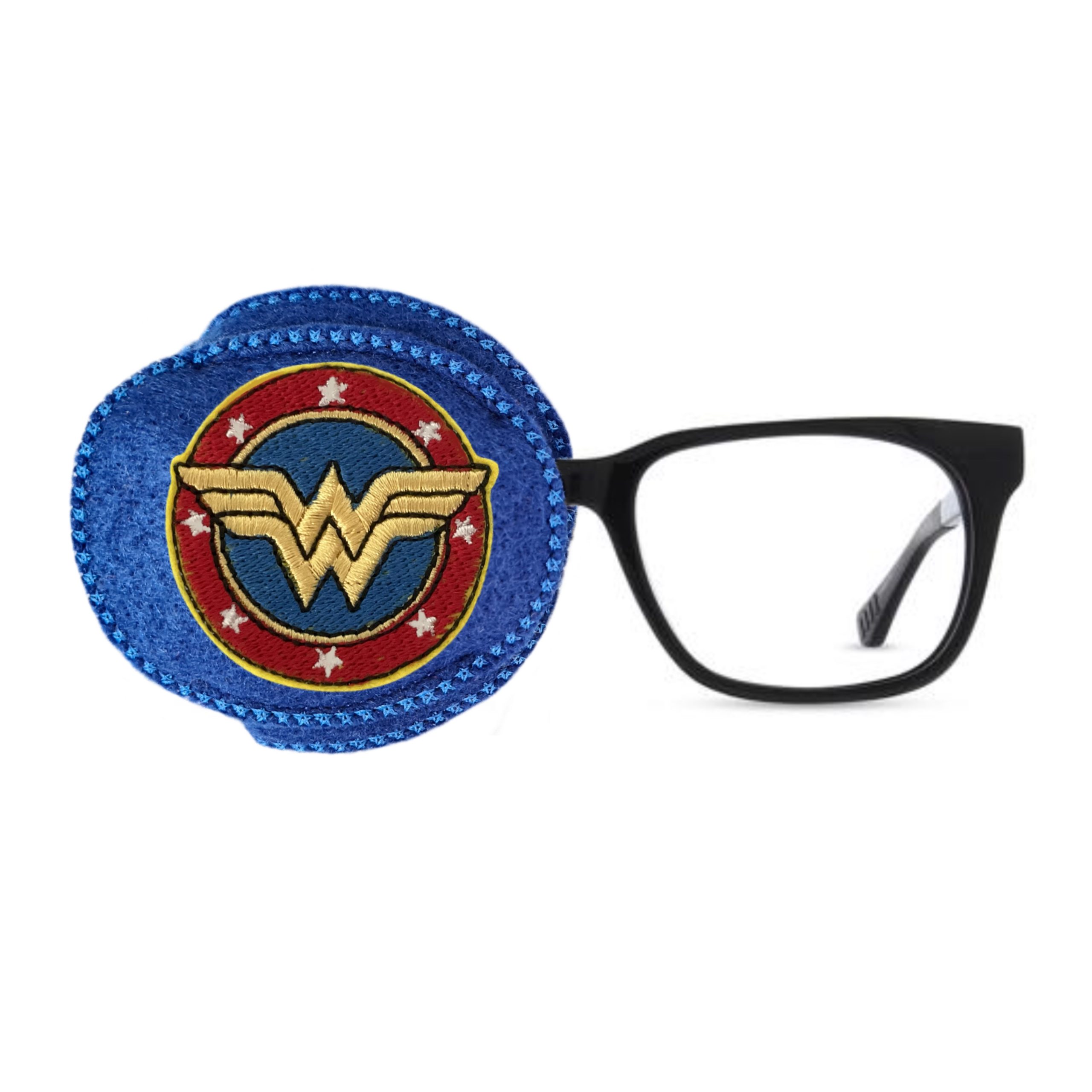 Wonder Woman Eye patch for glasses, reusable