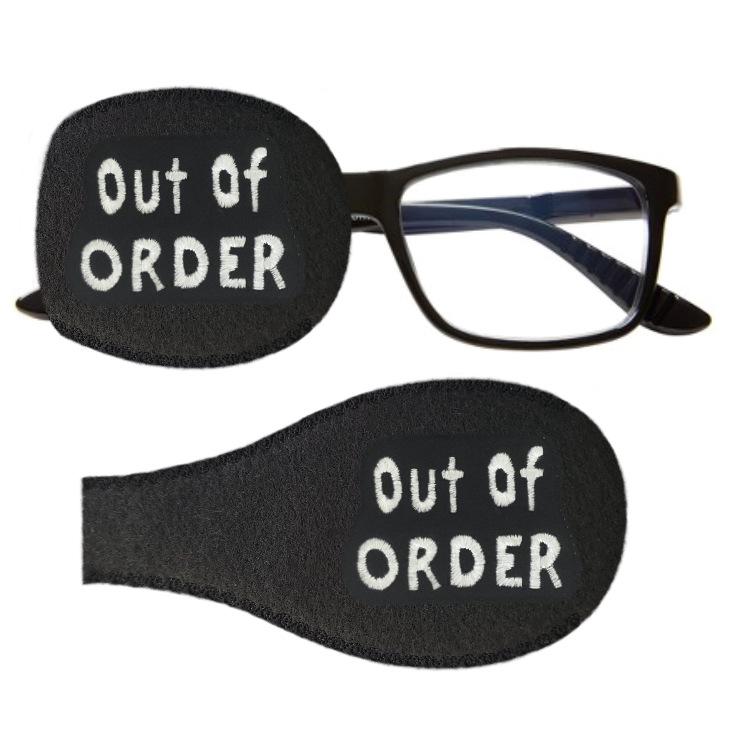 Out of Order Eye Patch for glasses, lazy eye, amblyopia